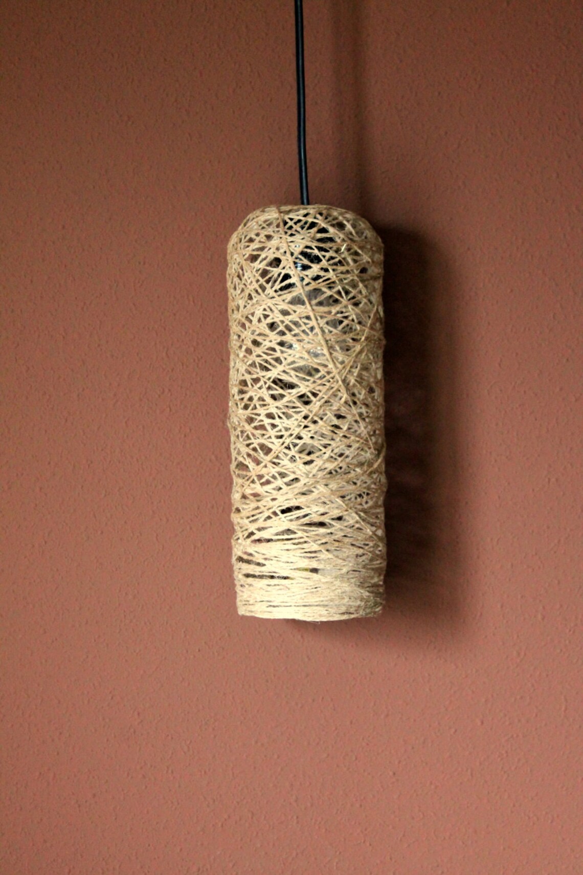 Sherlyn, Modern Hanging Tubular Rope Pendant Lamp - Etsy