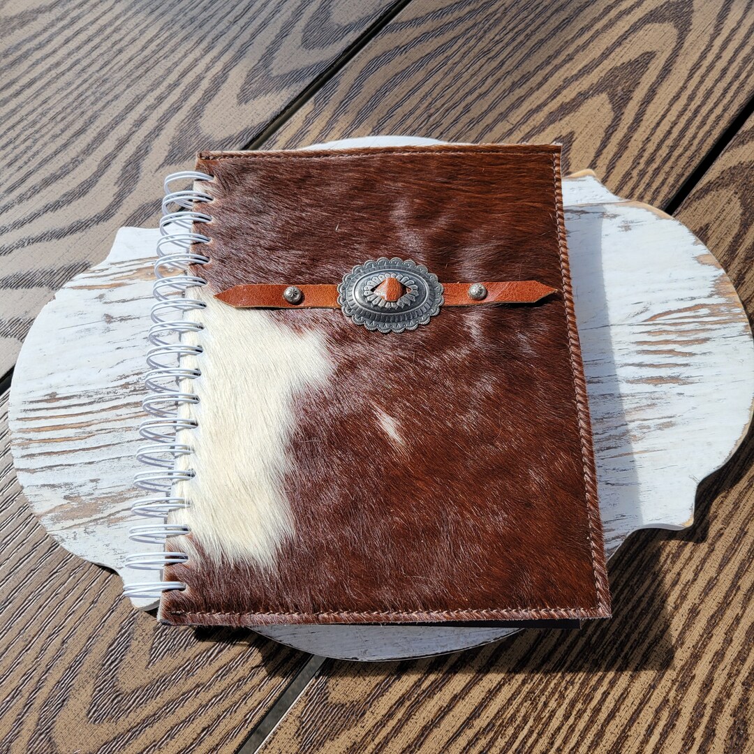 2024-2025 Cowhide Covered Planner, Calendar - Etsy