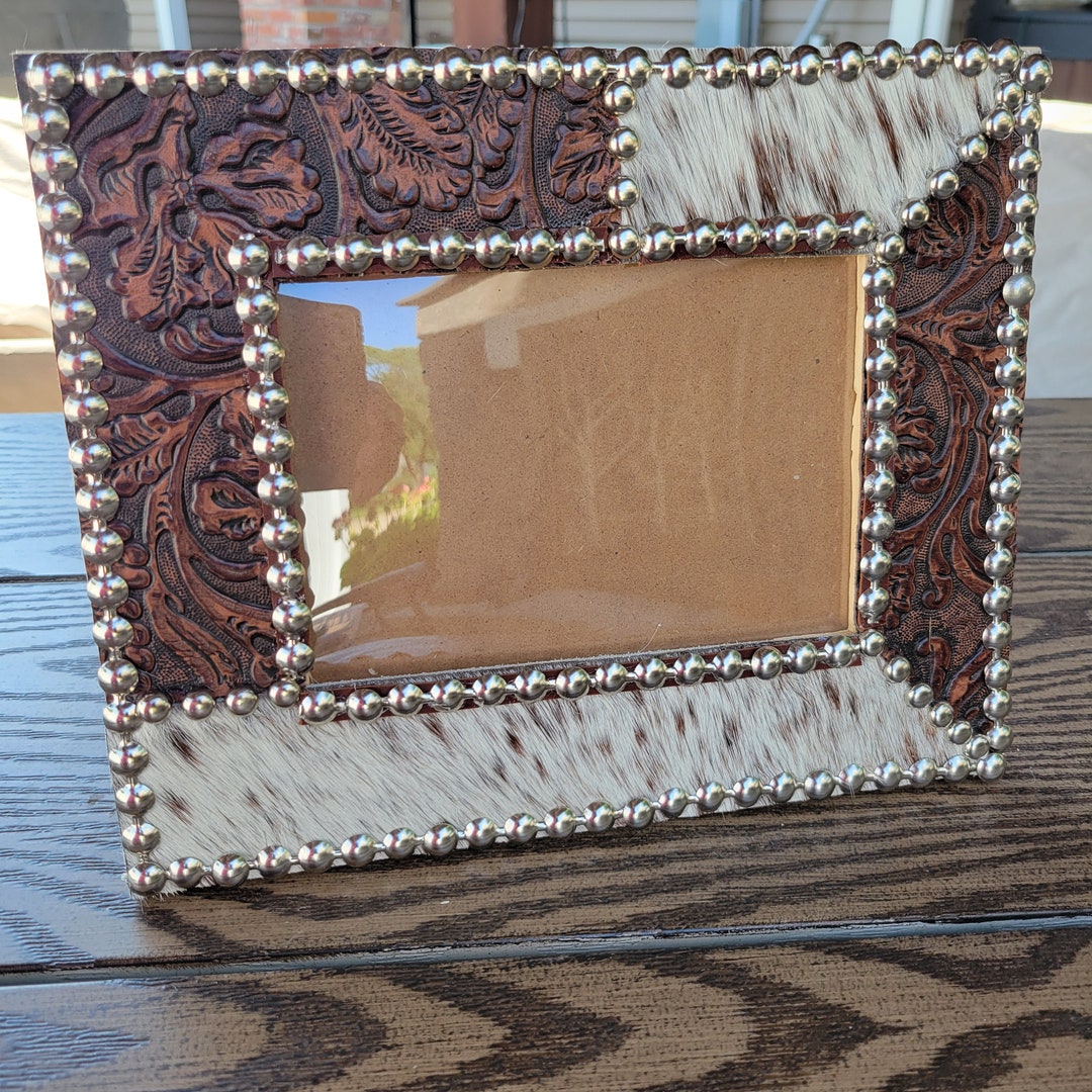 Photo Frame, Western Style Picture Frame, Longhorn Hide - Etsy