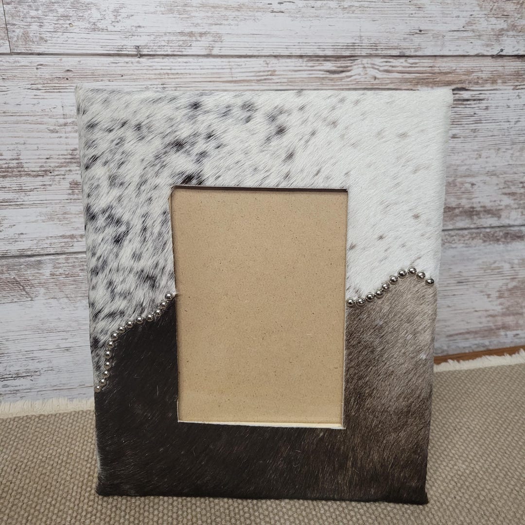 Photo Frame, Cowhide Photo Frame, Western Decor Picture Frame - Etsy