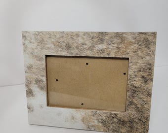 Picture Frame. Cowhide Covered Photo Frame, Western Home Decor - Etsy
