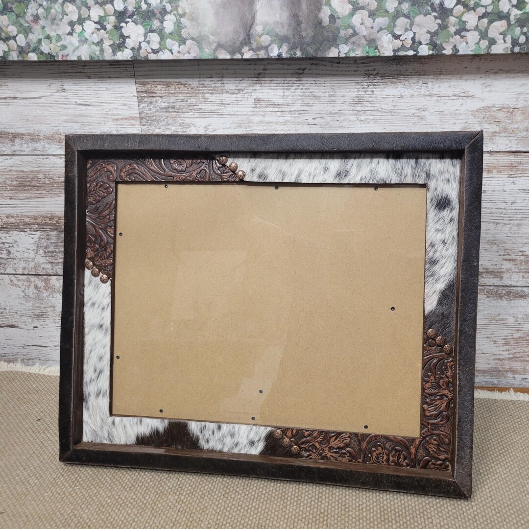 Cowhide Photo Frame, Western Decor Picture Frame - Etsy