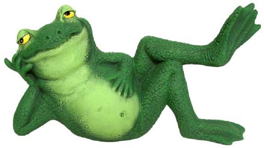 Ceramic Nowell 2979 Large Frog Laying Down - Bisque (ready to Paint) - Etsy