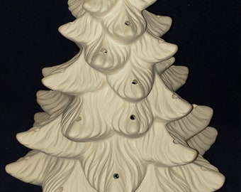 Atlantic A64 Ceramic Christmas Tree With Base Bisque ready to Paint ...