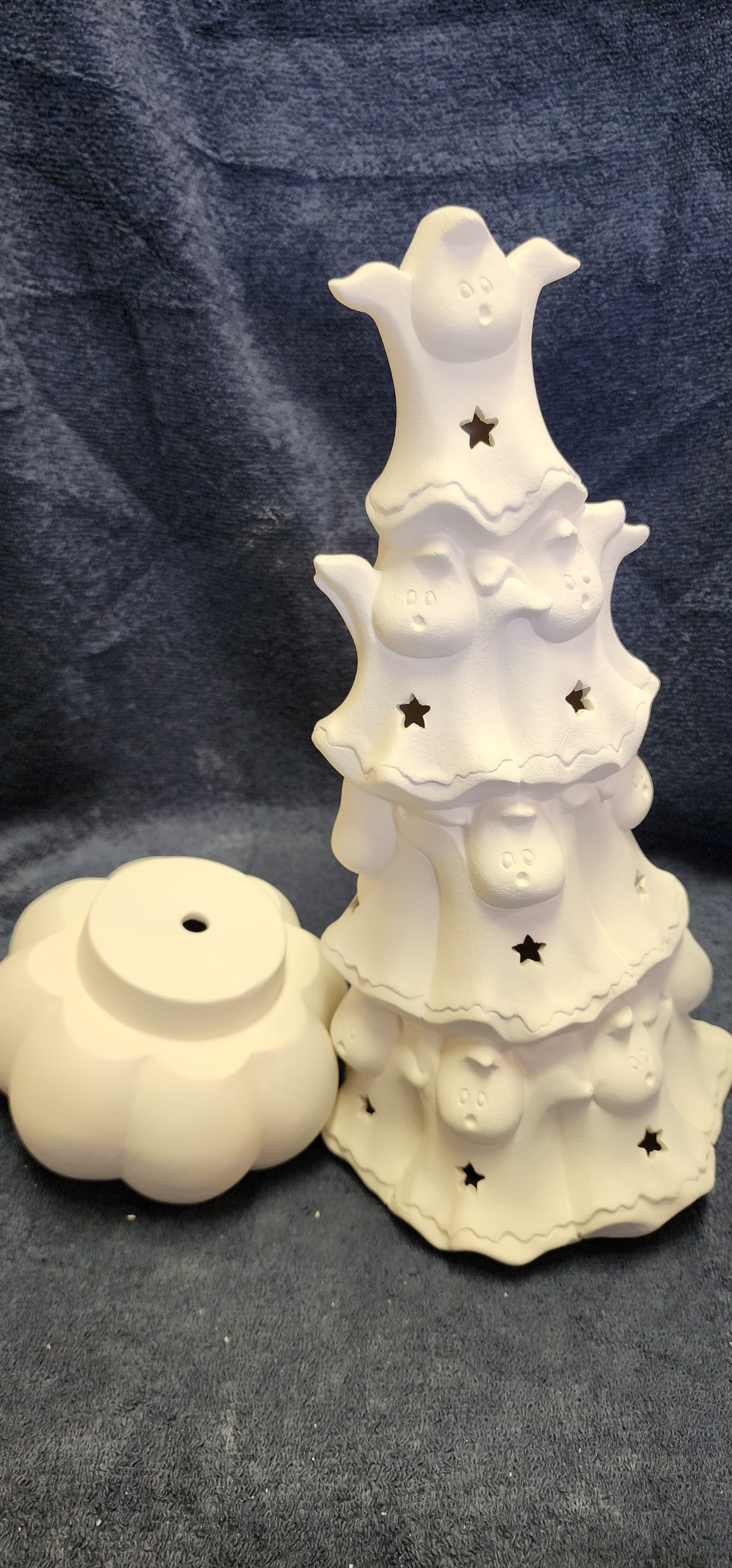 Clay Magic 4363 Marshmallow Ghost Tree - Bisque (ready to Paint) - Etsy