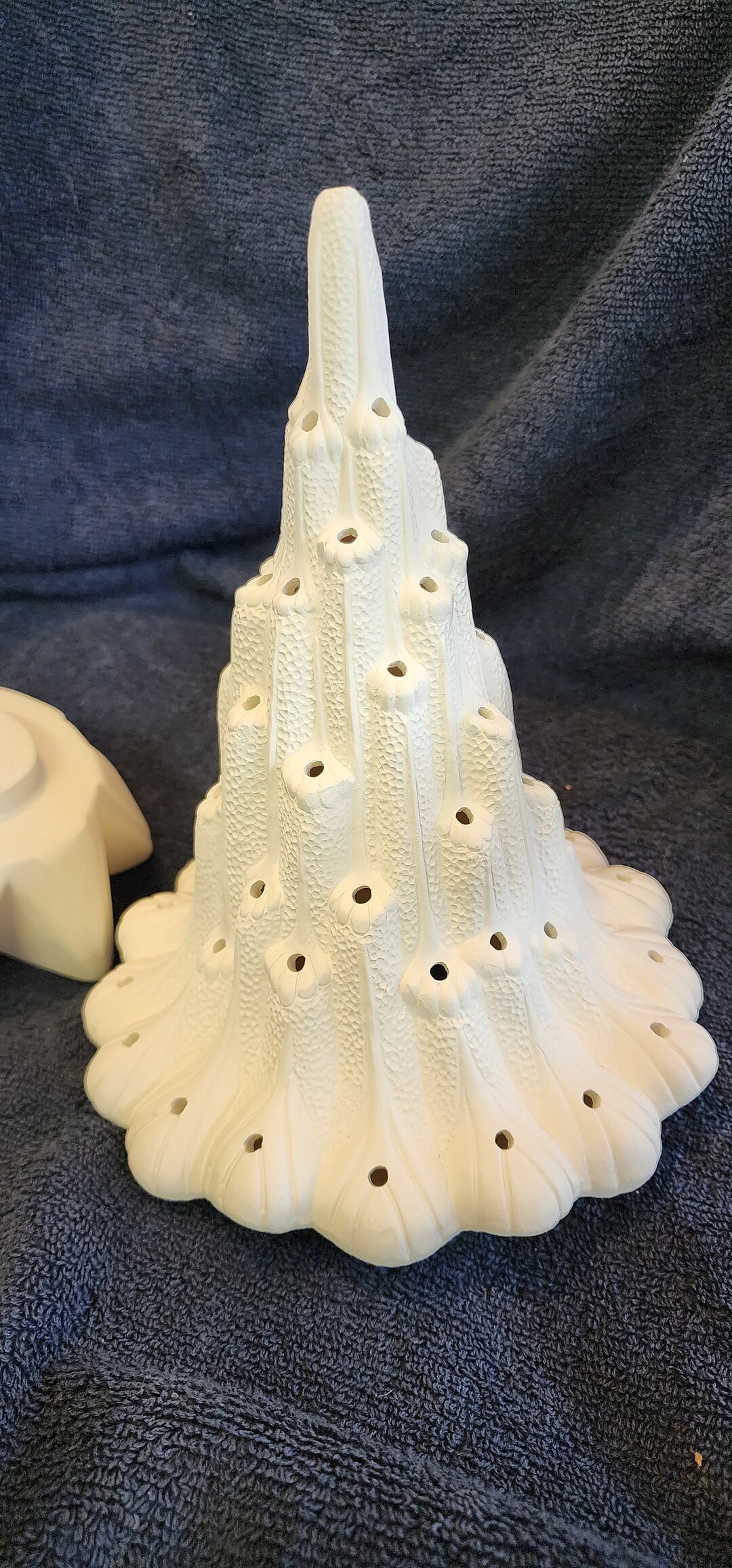 Clay Magic 4381 & 4382 Medium Modern Tree With Base - Bisque (ready to ...