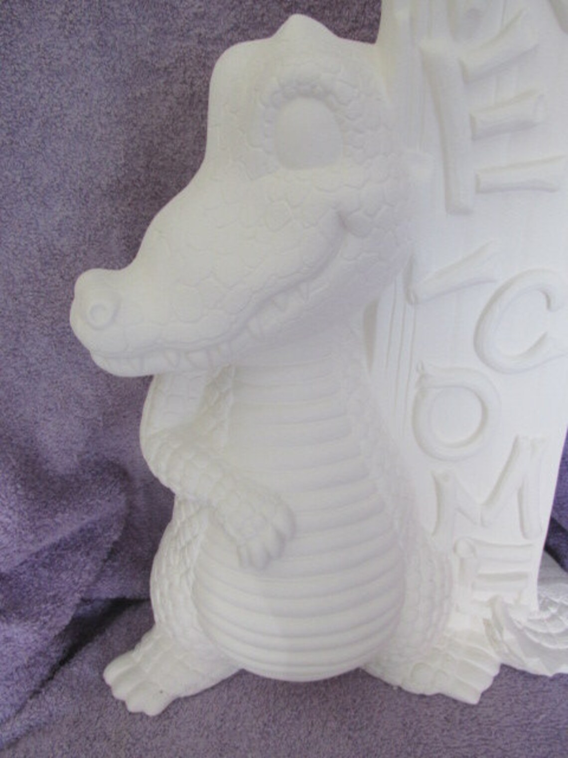 Clay Magic 2574 Large Ceramic Welcome Gator Bisque ready to | Etsy