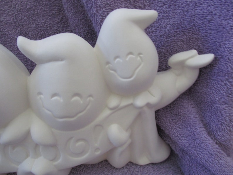 Clay Magic 1943 Boo Ghosts Bisque ready to Paint - Etsy