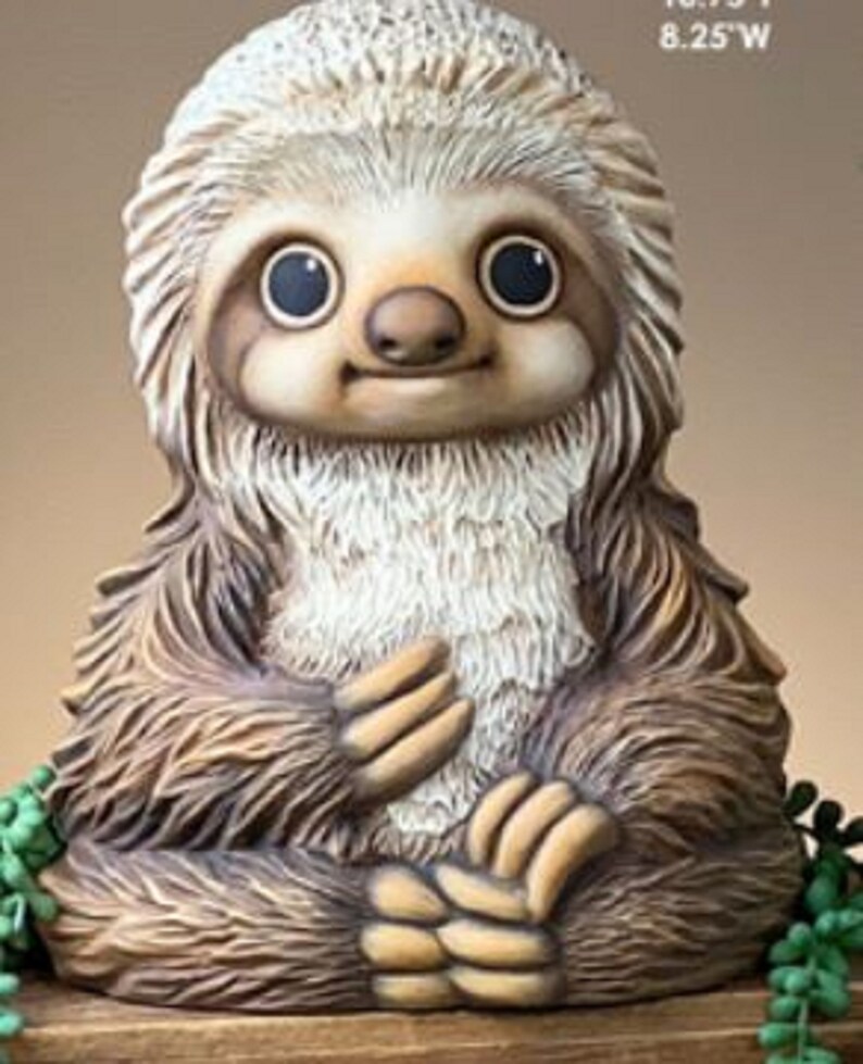 Clay Magic 4191 Lokie Sloth Bisque ready to Paint - Etsy