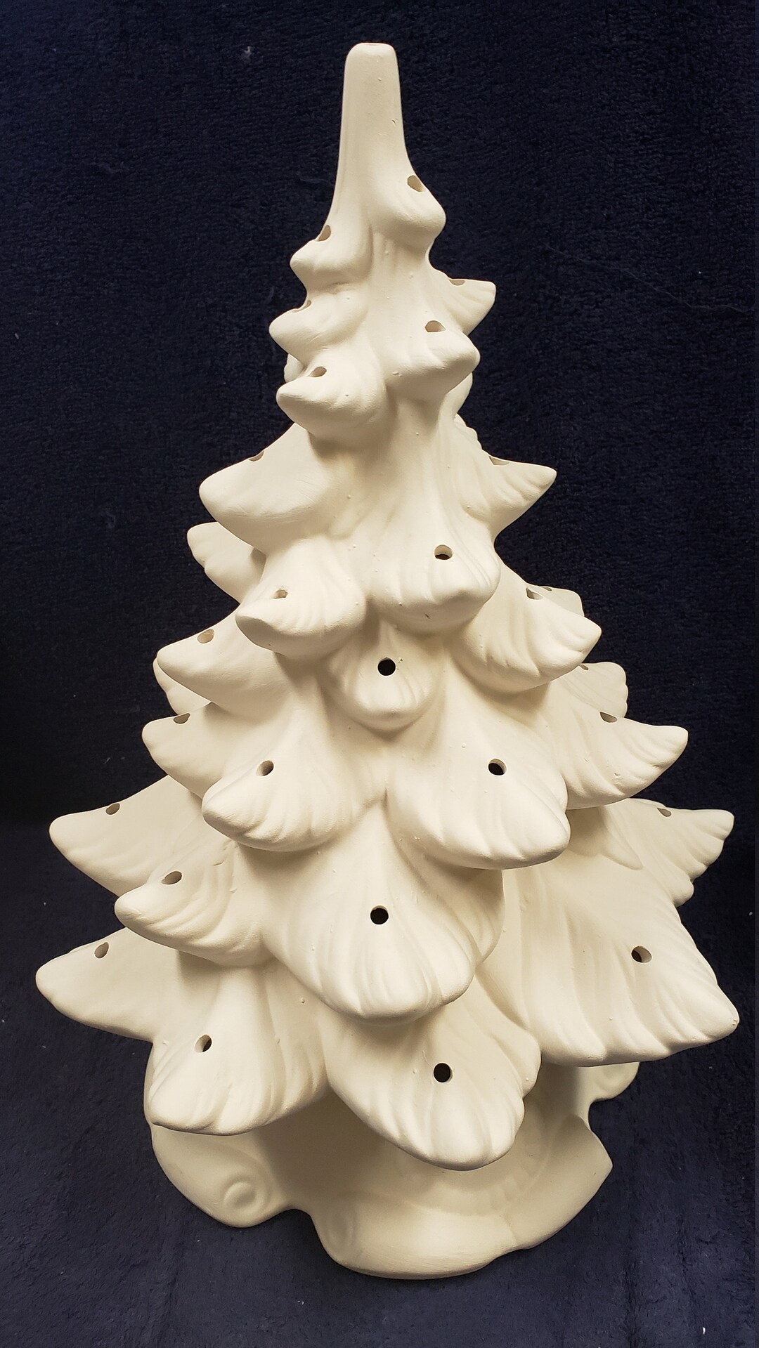 Atlantic A64 Ceramic Christmas Tree With Base - Bisque (ready to Paint ...