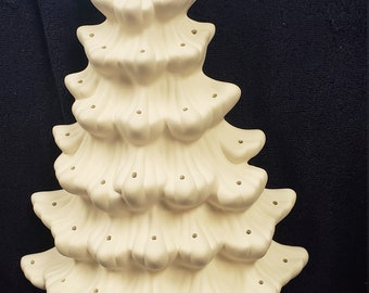 Atlantic A64 Ceramic Christmas Tree With Base Bisque ready to Paint ...