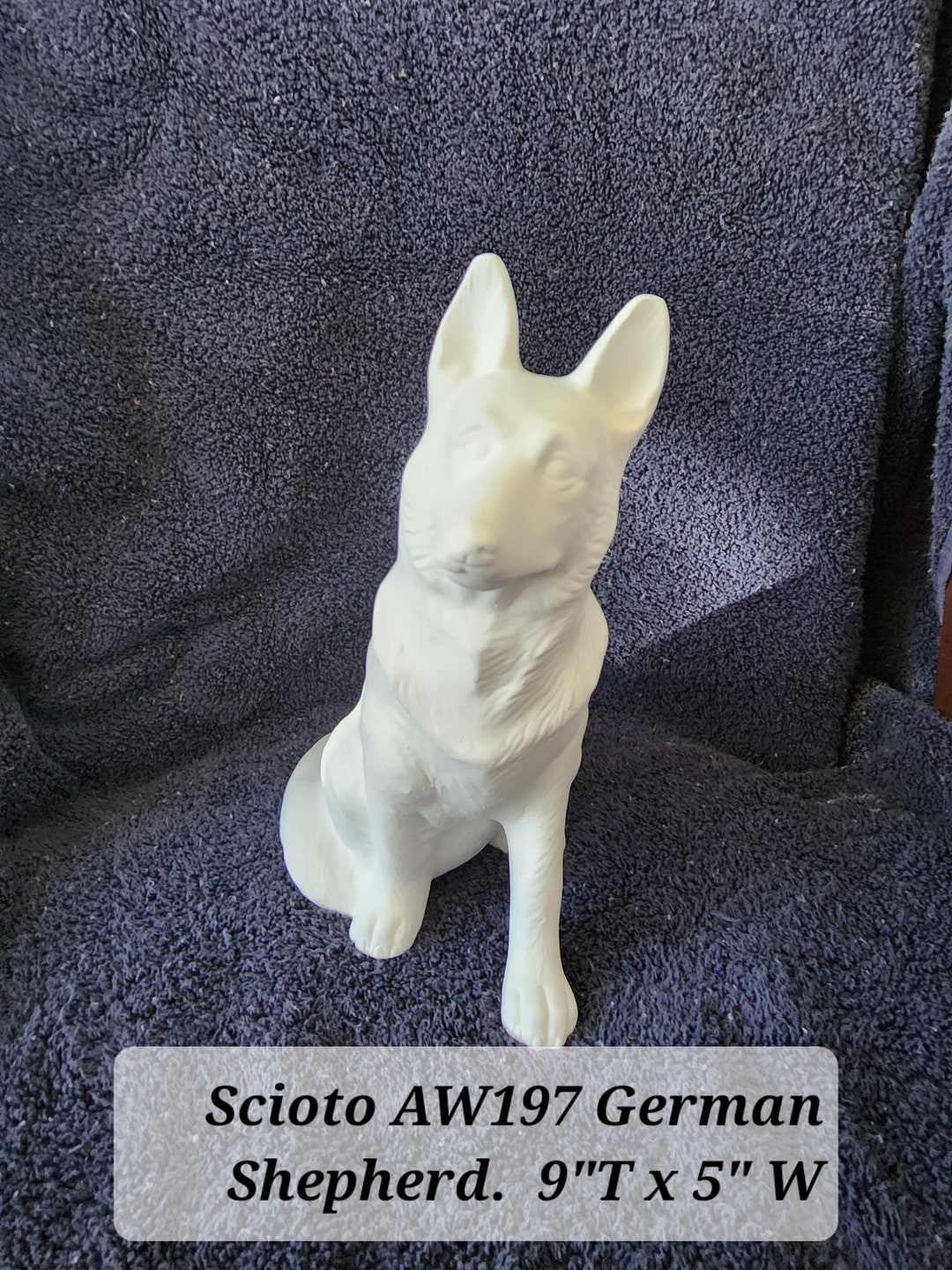 Scioto AW197 German Shepherd - Bisque (ready to Paint) - Etsy
