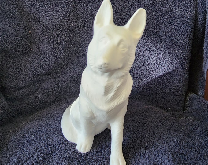 Scioto AW197 German Shepherd - Bisque (ready to Paint) - Etsy