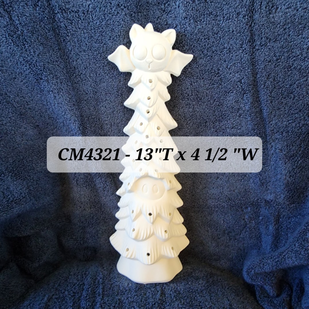 Clay Magic 4321 Spirit Ghost Pine Tree in Bisque (ready for You to ...