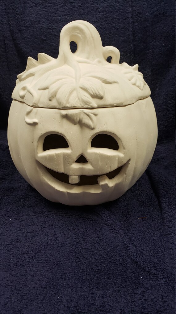 Ceramichrome 752 Pumpkin With Face Cut Out Bisque ready to | Etsy