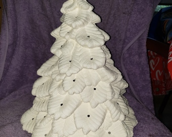 Atlantic A64 Ceramic Christmas Tree With Base Bisque ready to Paint ...