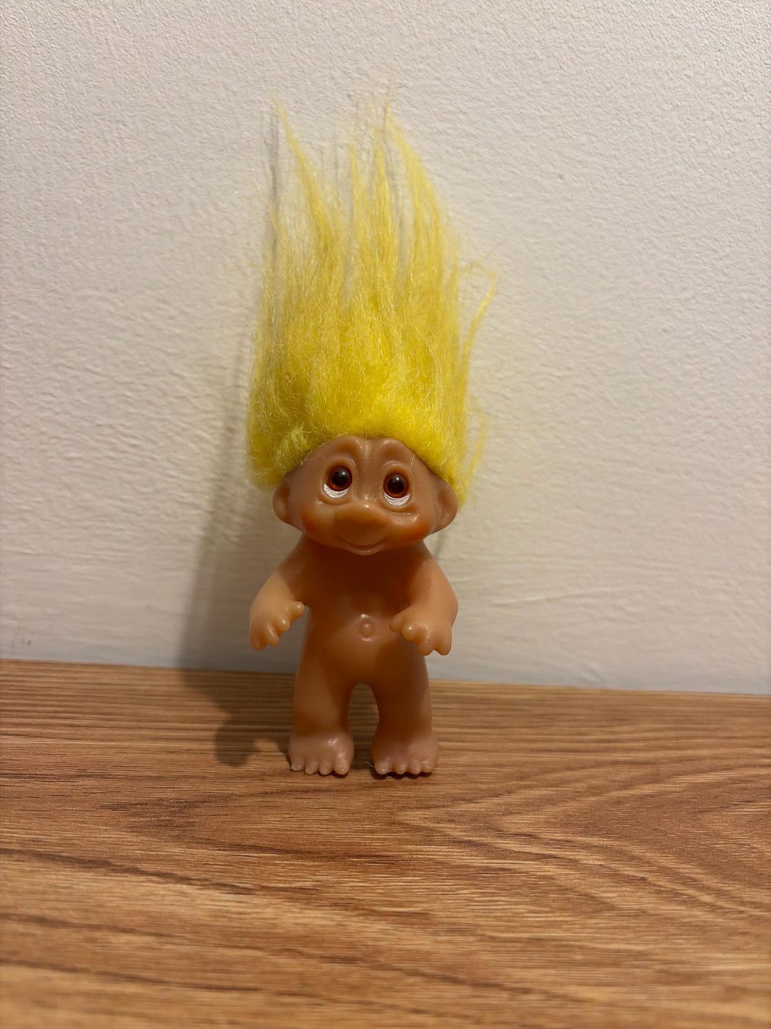 Vintage, 1985, 1980s, Small, DAM, Yellow Hair, Troll, Doll, Figure ...
