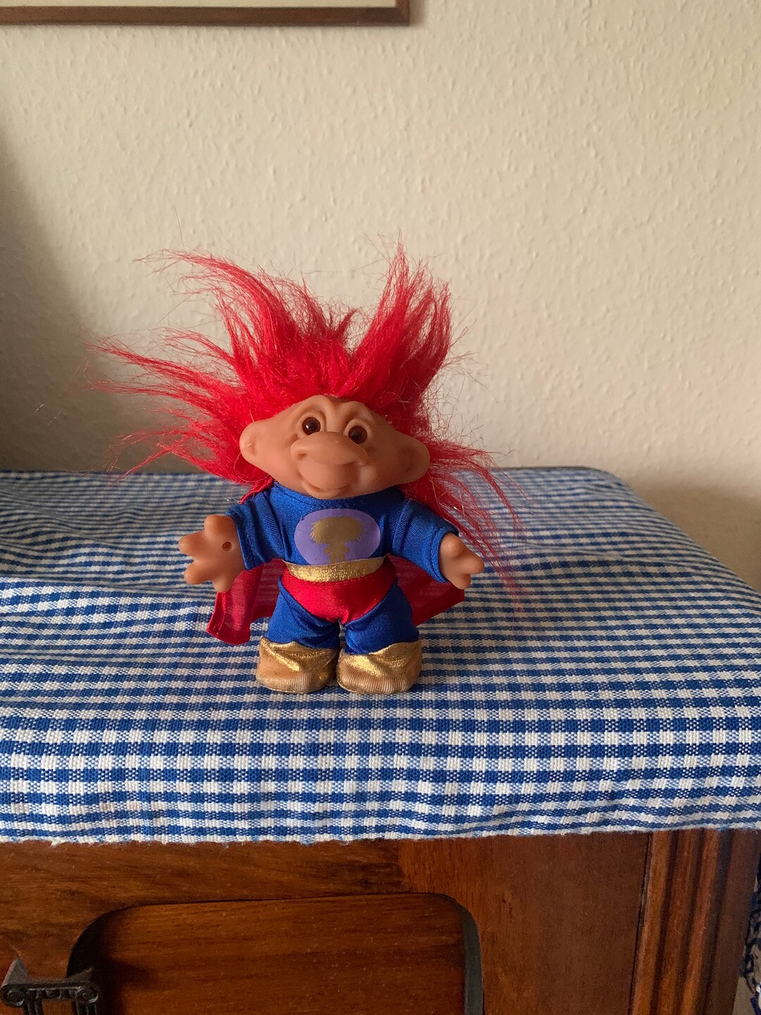 Vintage, 1986, 1980s, DAM, Red Hair, Super Hero, Troll, Doll, Figure ...