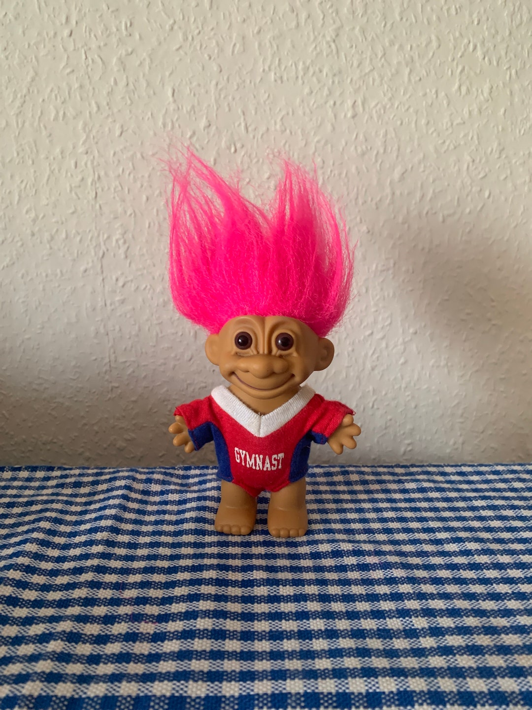 Vintage, Pink Hair, Russ, Troll, Doll, Figure, In, Gymnast, Leotard ...