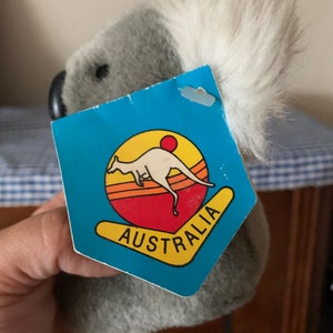 Vintage, 1980s, Small, Koala Bear, Soft Toy, Plush, With, Australian ...