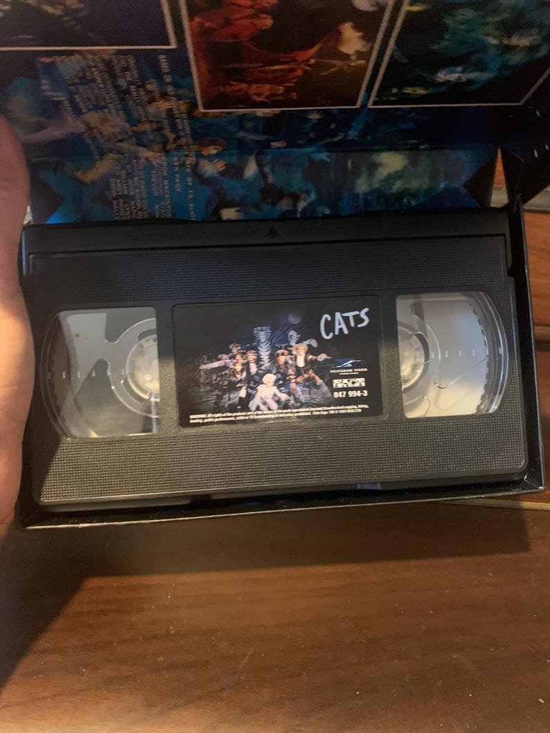 Vintage, 1998, Andrew Lloyd Webber, Cats, Musical, VHS, Video Tape ...
