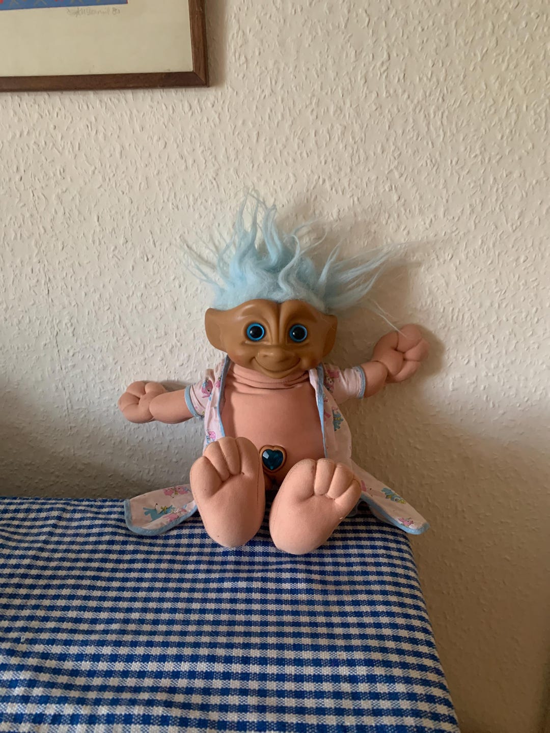 Rare, Vintage, 1990s, 1991, 13 Inch, Blue Hair, Treasure Trolls, Magic ...
