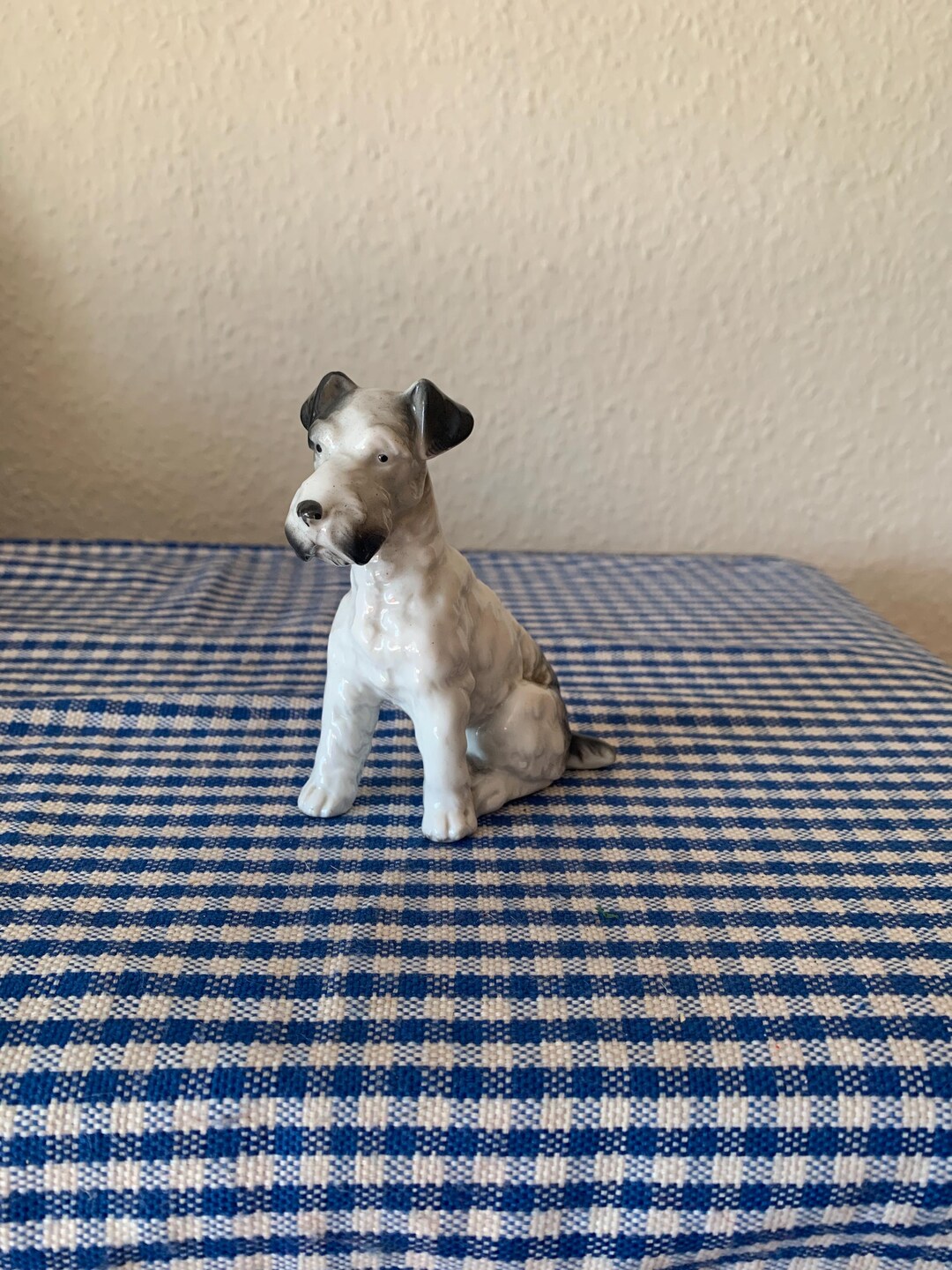 Vintage, Mid Century, Ceramic, Sitting, Terrier, Dog, Figurine ...