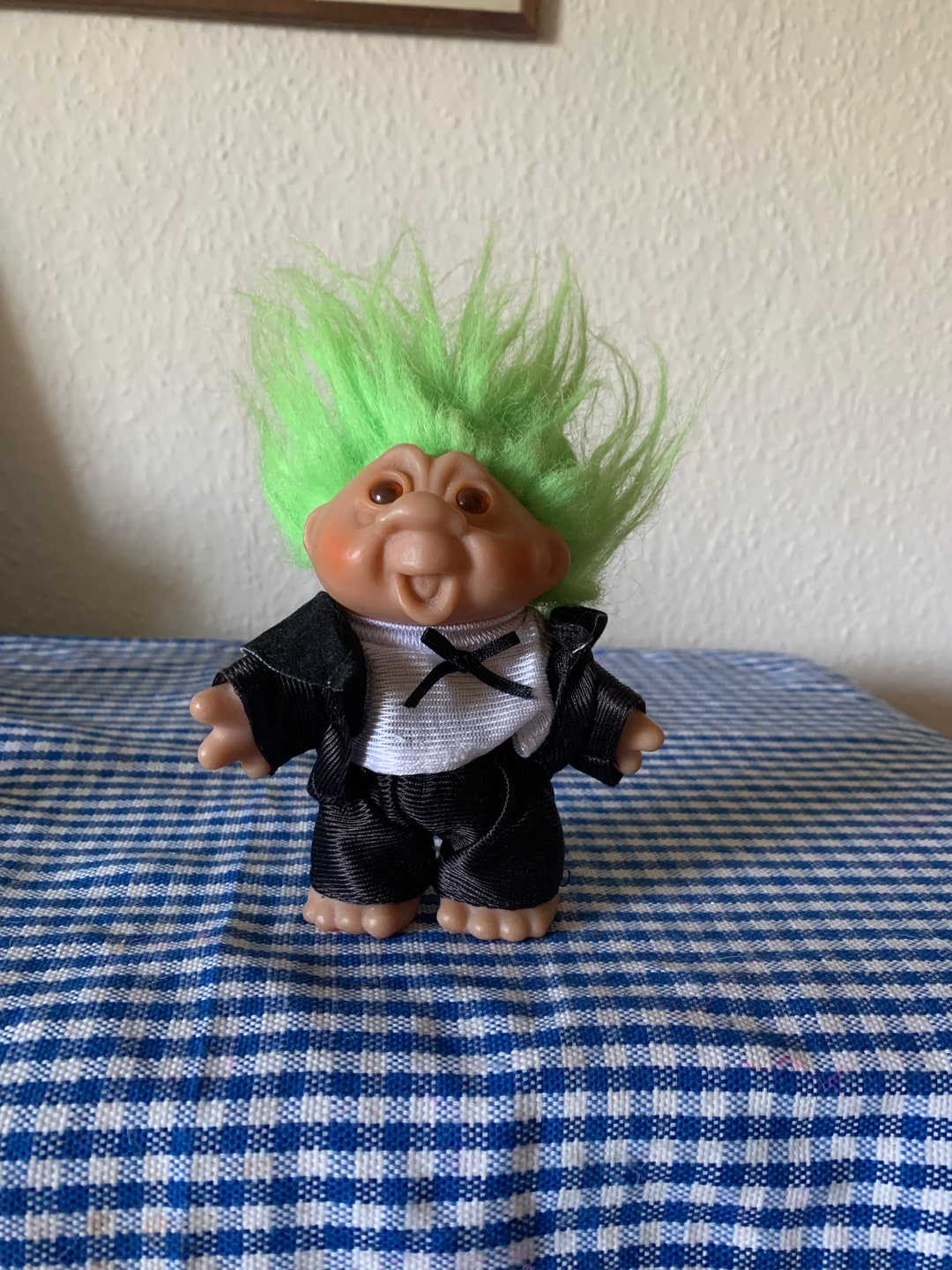 Rare, Vintage, 1986, 1980s, DAM, Green Hair, Troll, Doll, Figure, Groom ...