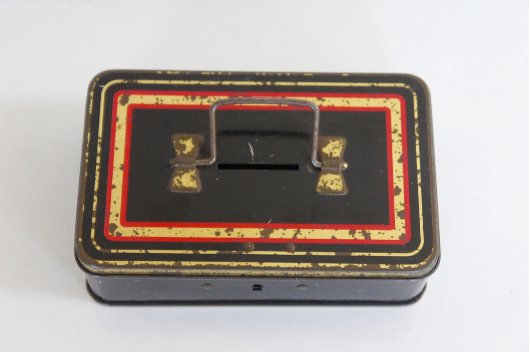 Vintage, Collectible, Safety Deposit Box, Tin, Safe, Retro, Steampunk ...