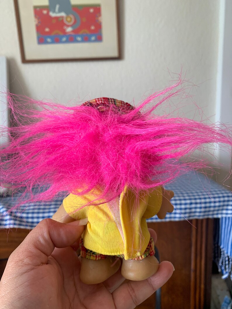 Vintage, 1986, 1980s, DAM, Pink Hair, Scottish, Troll, Doll, Figure, in ...