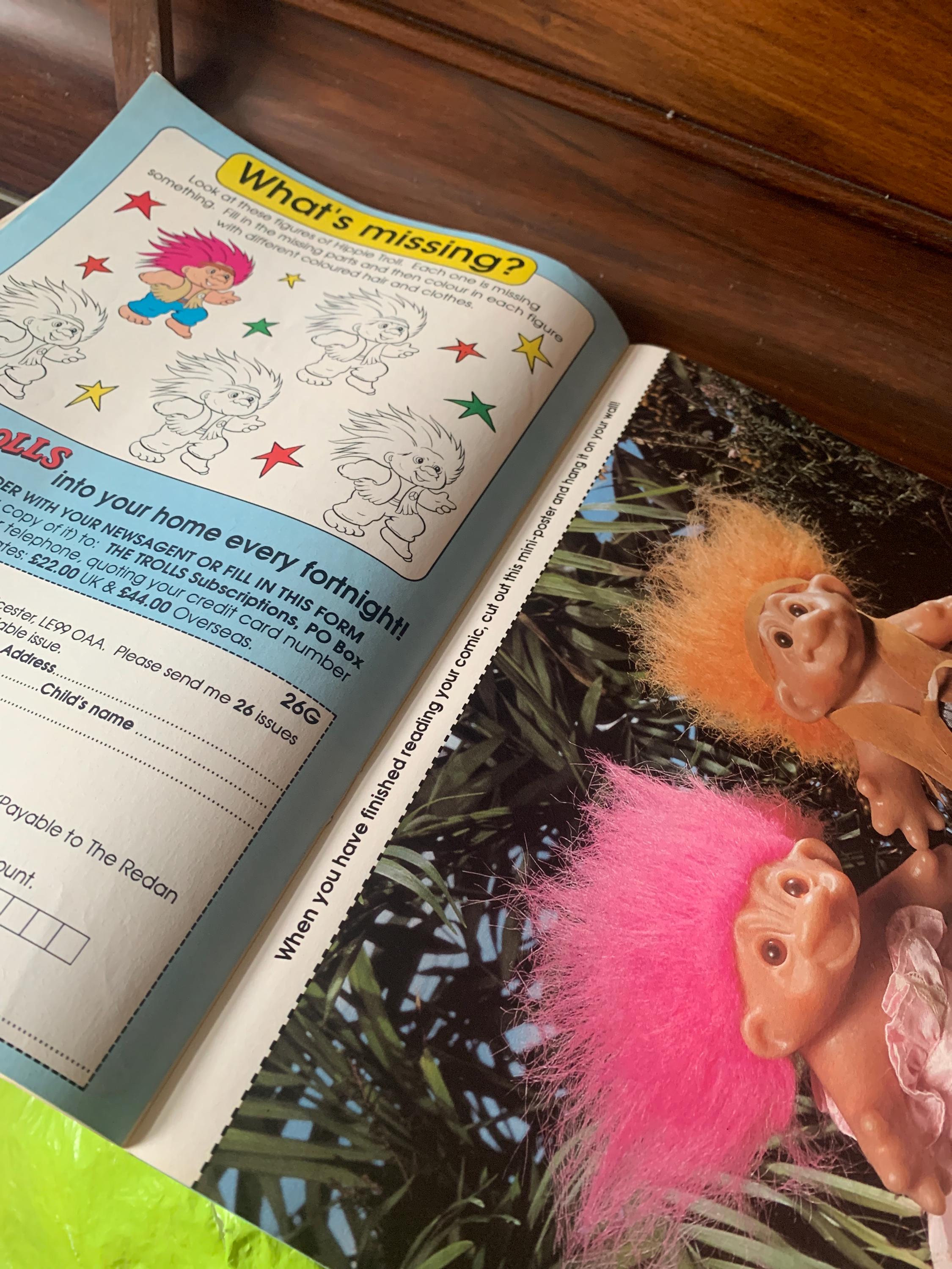 Rare, Vintage, 1990s, 1993, the Trolls, Magazine, Activity, Comic, Book ...