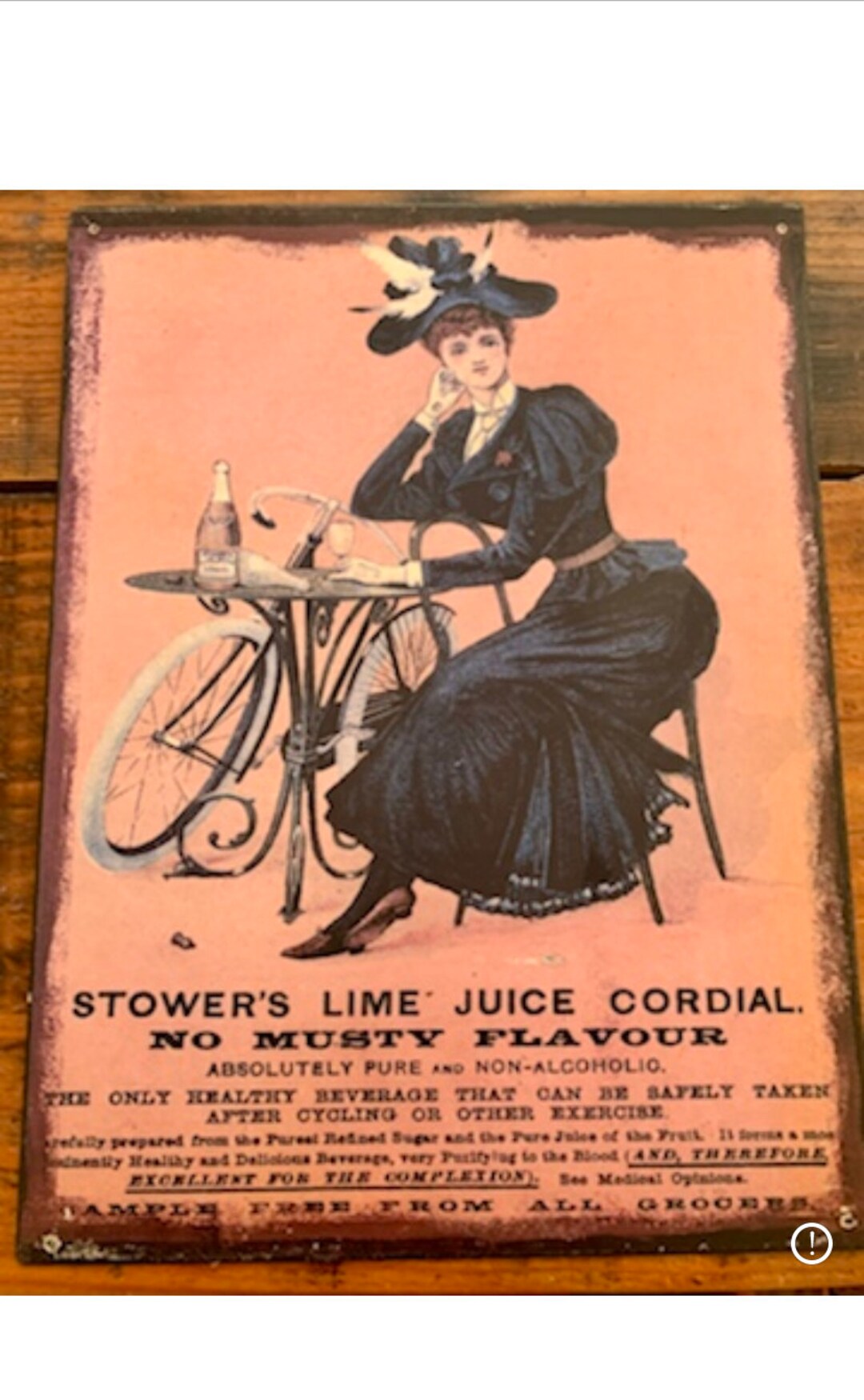 Vintage, Victorian, Advertising, Metal, Poster, Sign, Stower’s Lime ...