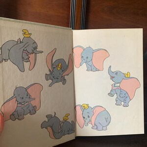 Vintage, 1978, Disney, Dumbo the Flying Elephant, Hard Back, Children’s ...