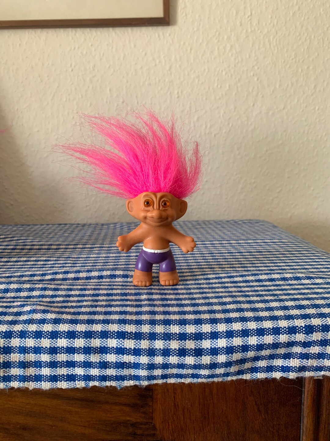 Vintage, 1990s, Russ, Pink Hair, Troll, Doll, Figure, In, Shorts, Surf ...