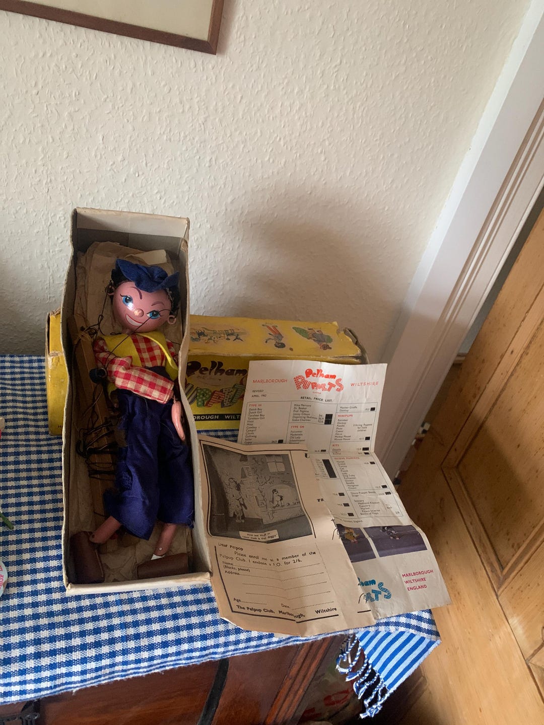 Vintage, 1960s, Pelham Puppets, Cowboy, Doll, Wooden, String, Puppet ...