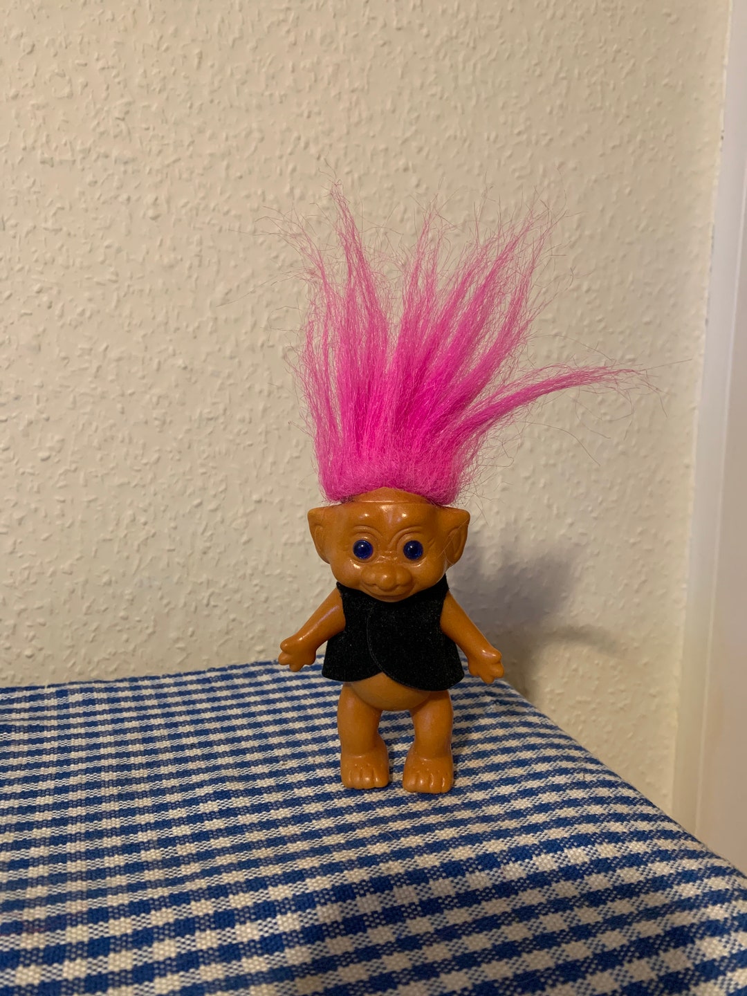 Vintage, PMS, Korean, Pink Hair, Troll, Doll, Figure, Hanging ...