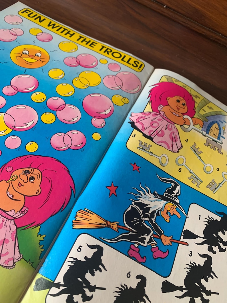 Rare, Vintage, 1990s, 1993, the Trolls, Magazine, Activity, Comic, Book ...
