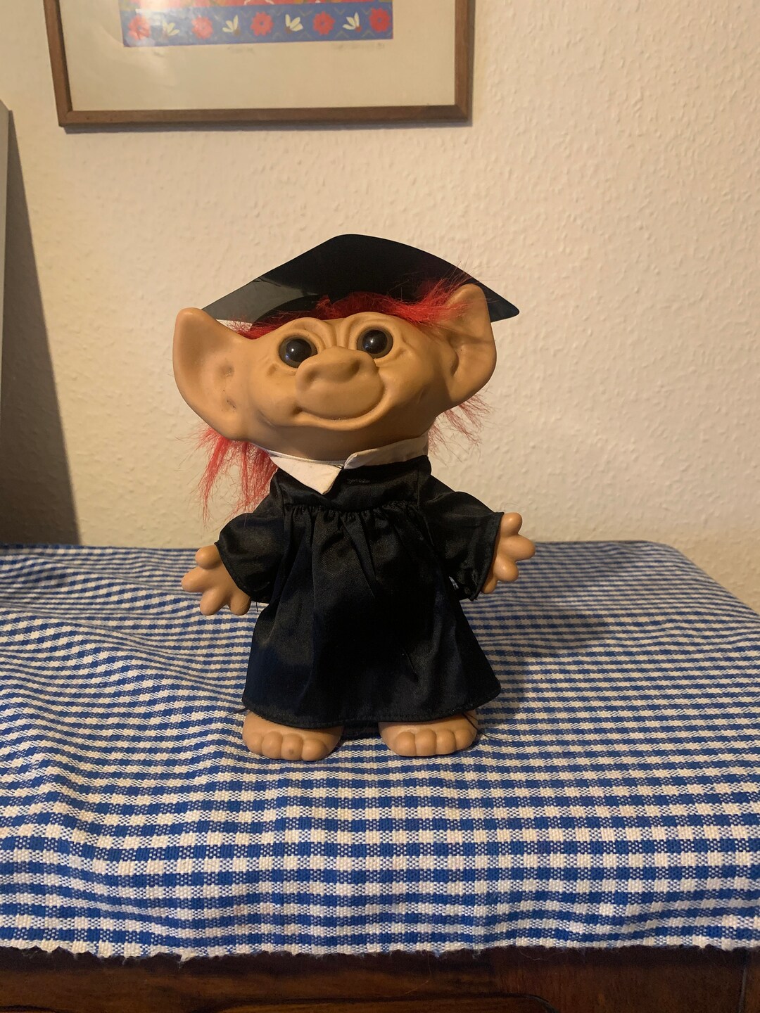 Vintage, Large, 1970s, 1980s, Wishnik, Uneedadoll, Red Hair, Troll ...