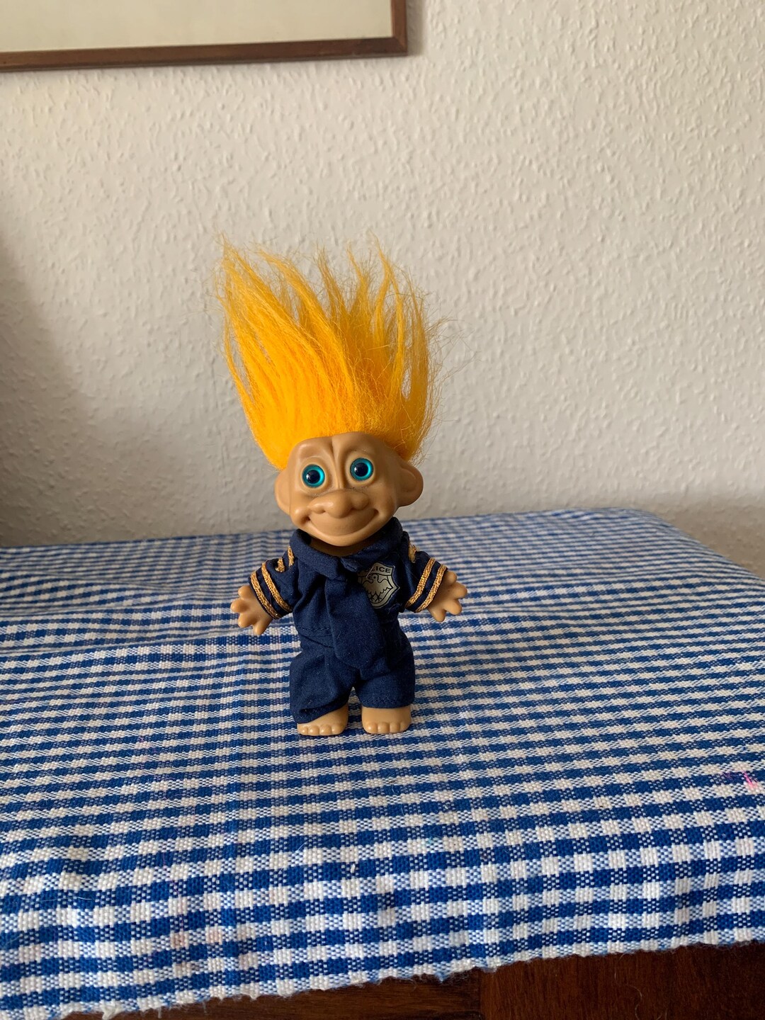Vintage, Trollkins, Orange Hair, Policeman, Cop, Police, Troll, Doll ...