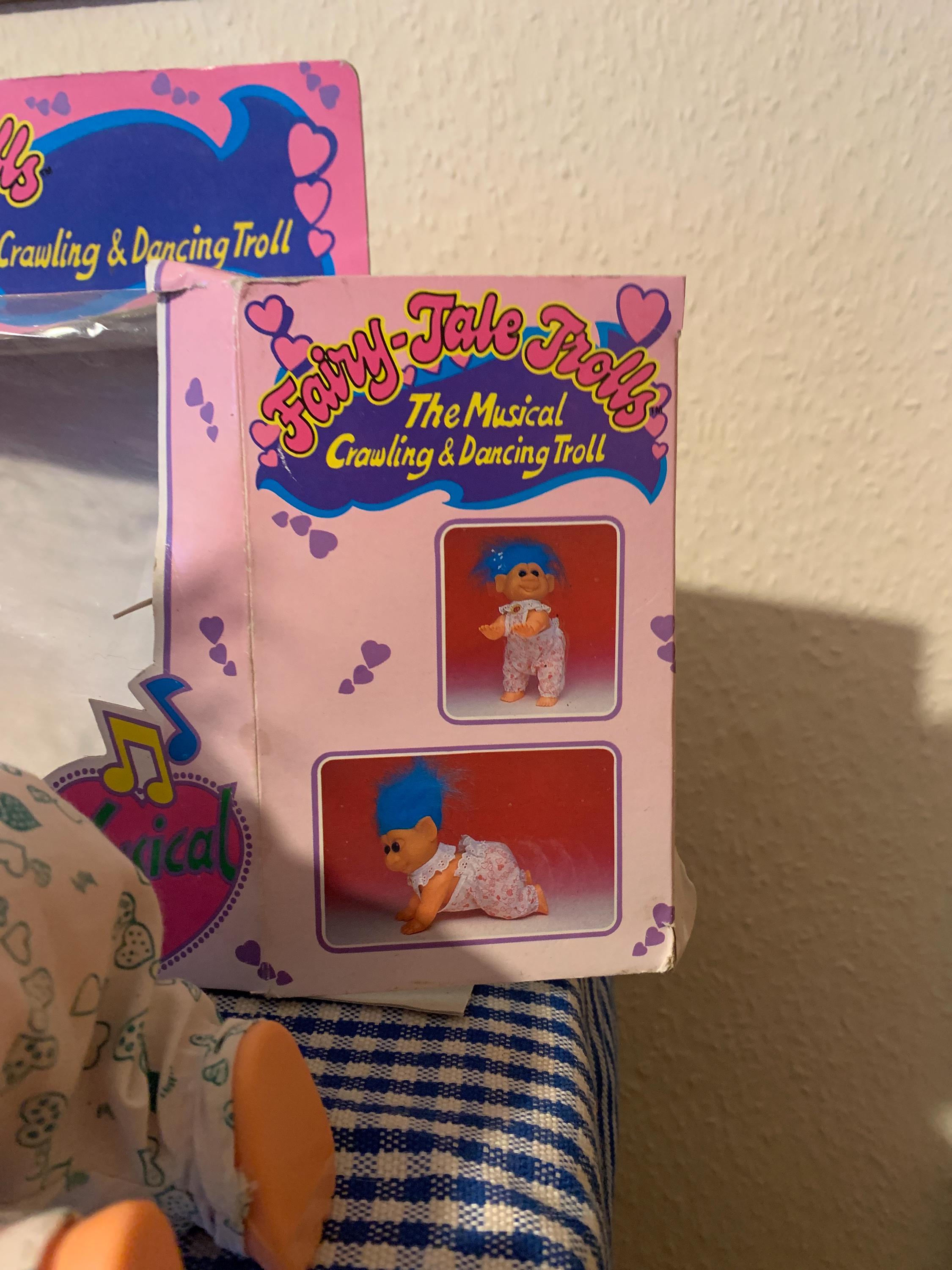 Rare, Vintage, 1992, 1990s, Purple Hair, Fairy Tale Trolls, Baby, Troll ...