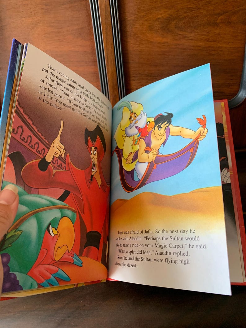 Vintage, 1995, Disney, Aladdin, the Return of Jafar, Hard Back ...