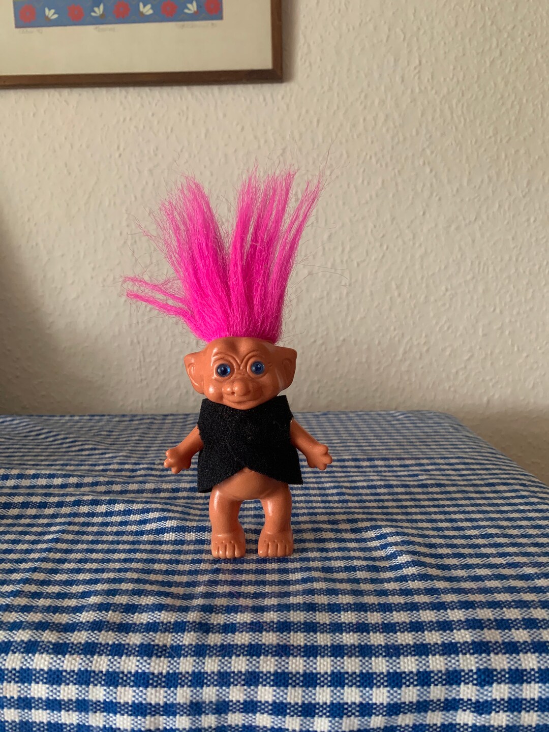 Vintage, PMS, Korean, Pink Hair, Troll, Doll, Figure, Hanging ...