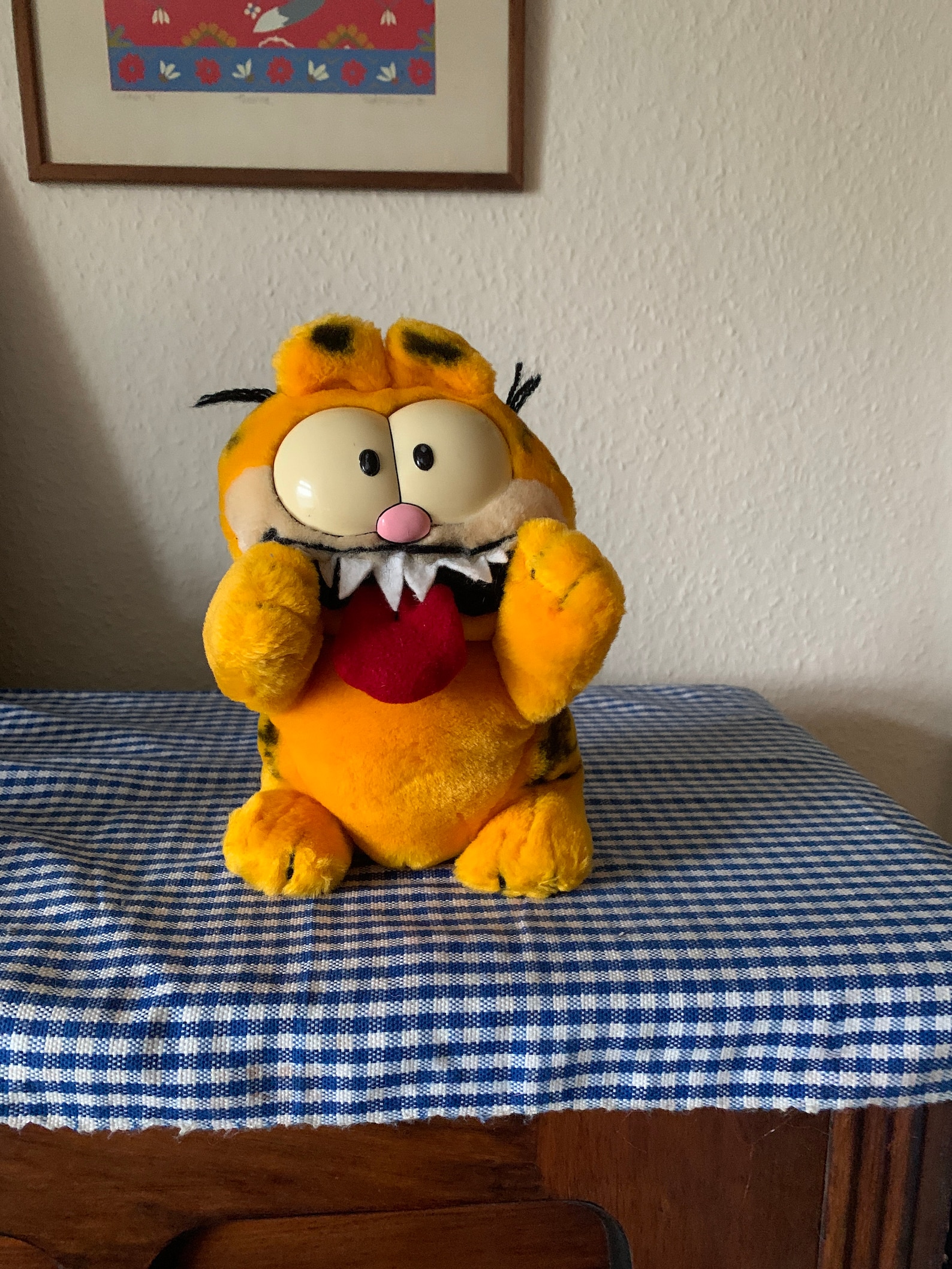 Vintage, 1980s, United Feature Syndicate, 9 Inch, Garfield, Cat, Scary ...