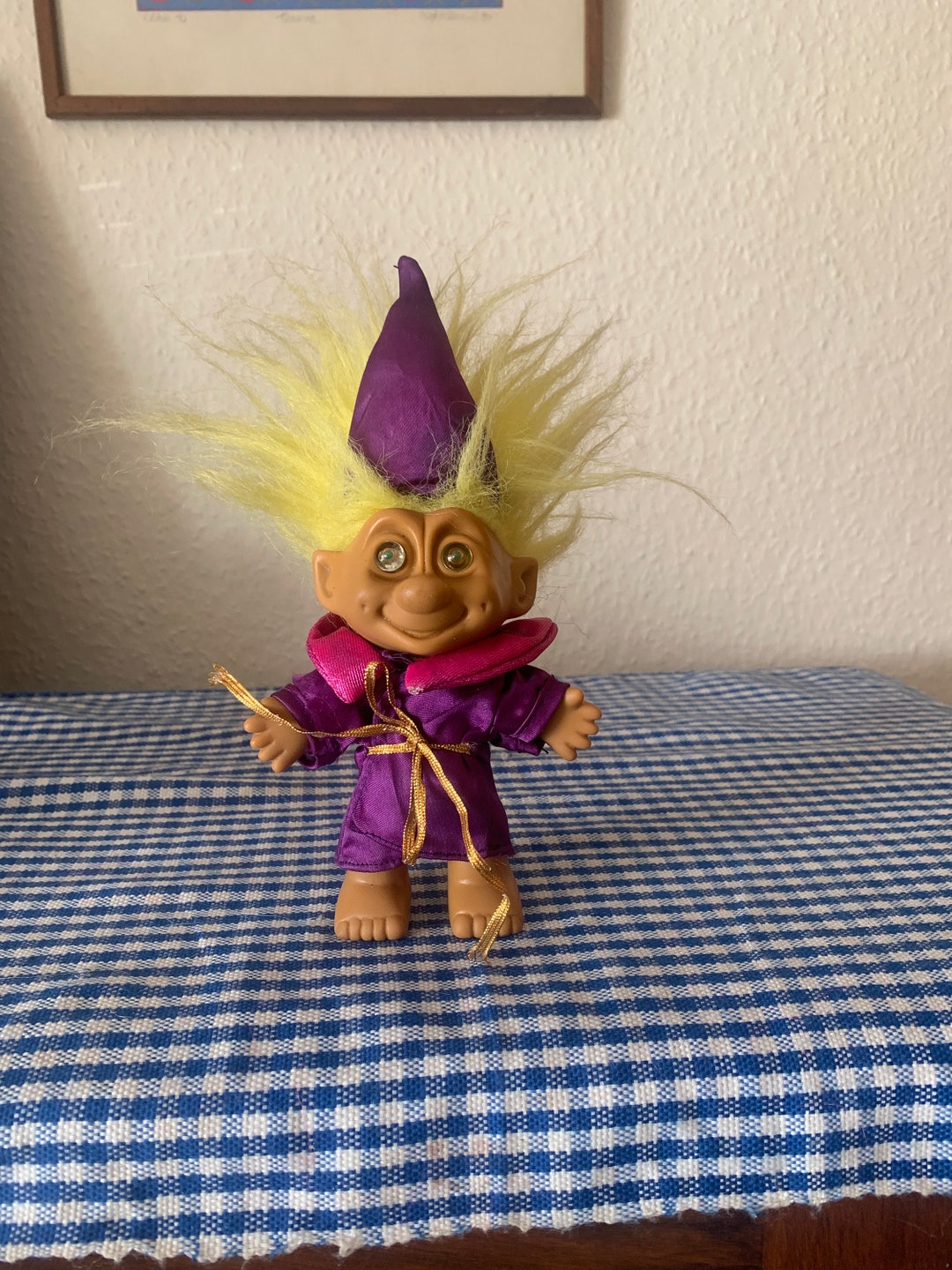 Vintage, 1980s, 1990s, Yellow Hair, Wizard, Troll, Doll, Figure, In ...