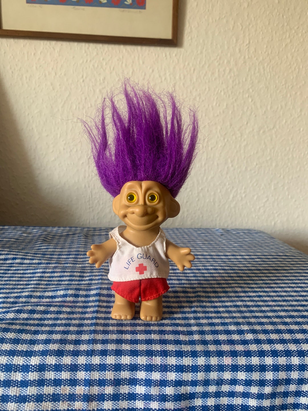 Vintage, 1998, 1990s, Trollkins, Purple, Hair, Troll, Doll, Figure, In ...