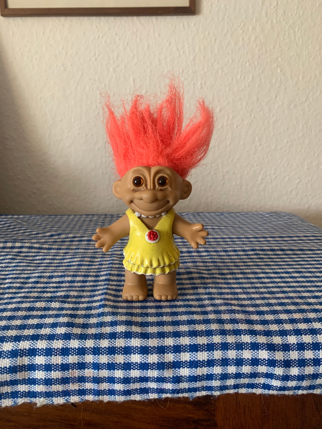Vintage, 1980s, 1990s, Orange Hair, Troll, Doll, Figure, in Dress ...