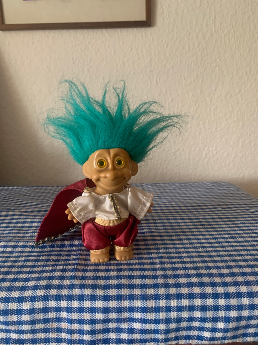 Vintage, 1998, 1990s, Trollkins, Turquoise, Hair, Troll, Doll, Figure ...