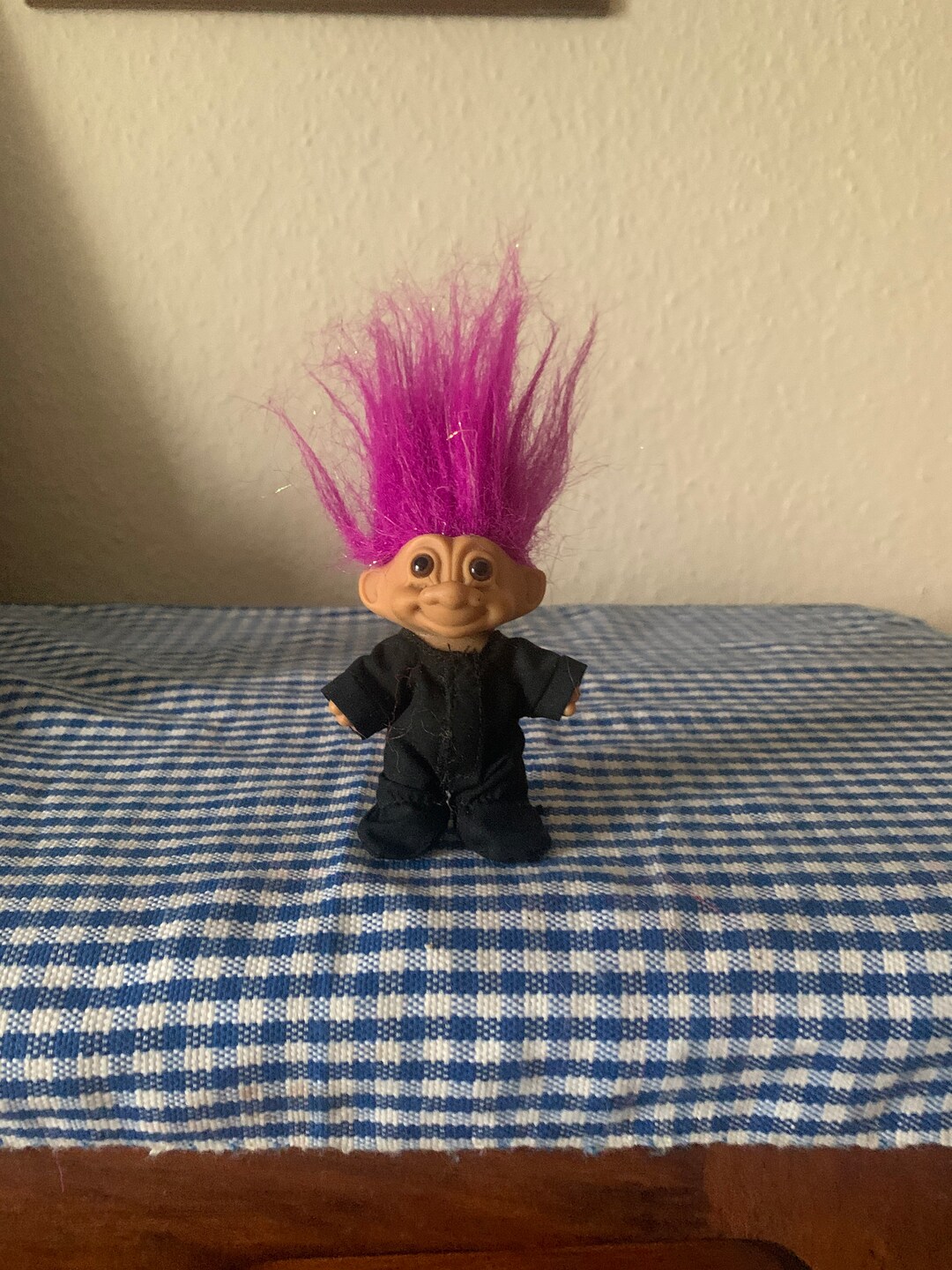 Vintage, 1980s, 1990s, Russ, Small, Pink Sparkle Hair, Troll, Doll ...