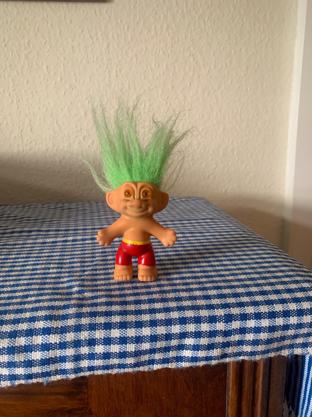 Vintage, 1990s, Russ, Green Hair, Troll, Doll, Figure, In, Shorts, Surf ...