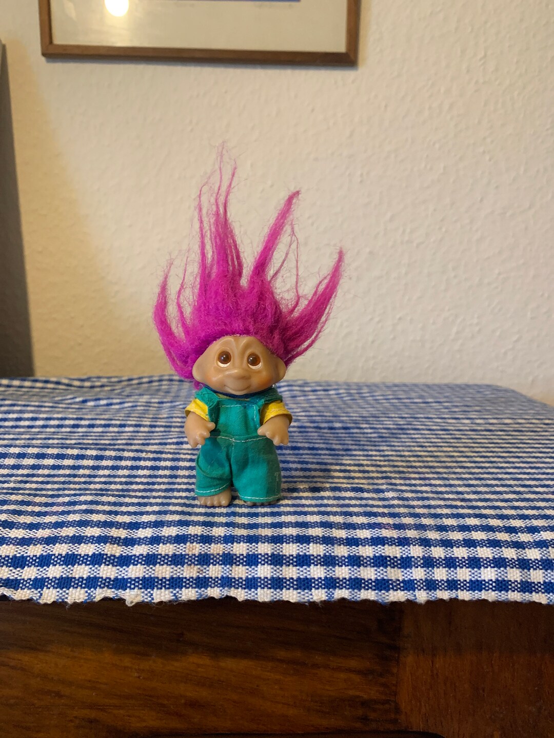 Vintage, 1986, 1980s, Small, DAM, Pink Hair, Troll, Doll, Figure, in ...